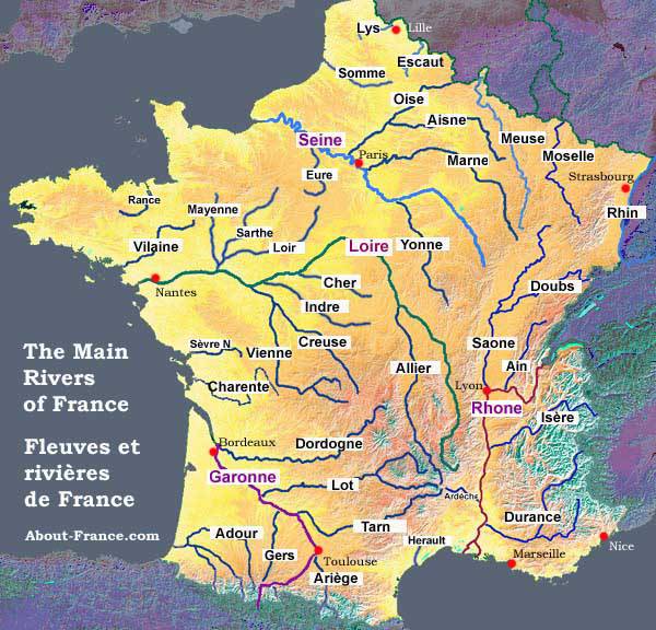 Map Of French Rivers
